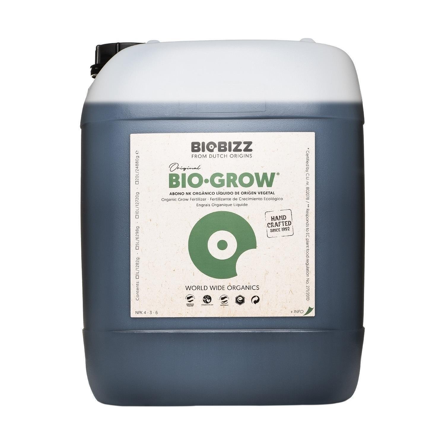 BioBizz Bio•Grow Wuchsdünger 0,5L, 1L, 5L, 10L